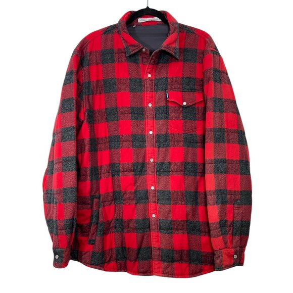 Criquet | Jackets & Coats | Criquet Quilted Shacket Plaid Pearl Snap ...